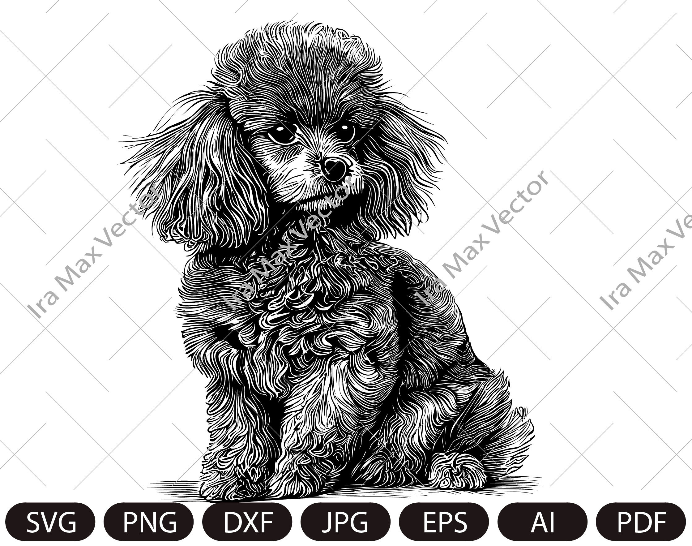 Poodle Svg Poodle Clipart Poodle Png Poodle Head Poodle - Etsy Canada