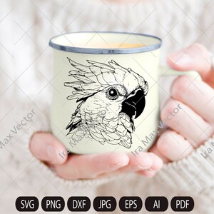 Cockatoo Svg File, Cockatoo Head, Cockatoo Parrot, Cockatoo Cut File ...