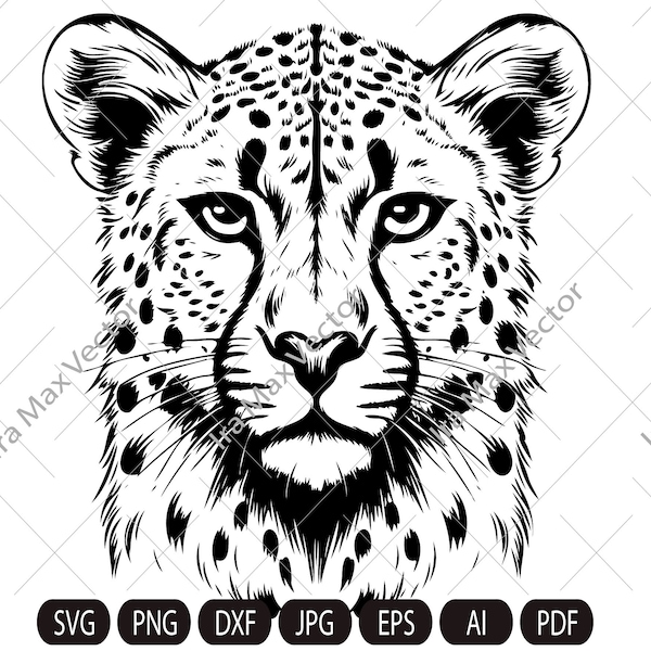 Cheetah Svg - Etsy