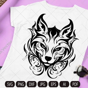 Fox Head SVG: Mascot Heraldic Design (instant Download) - Etsy