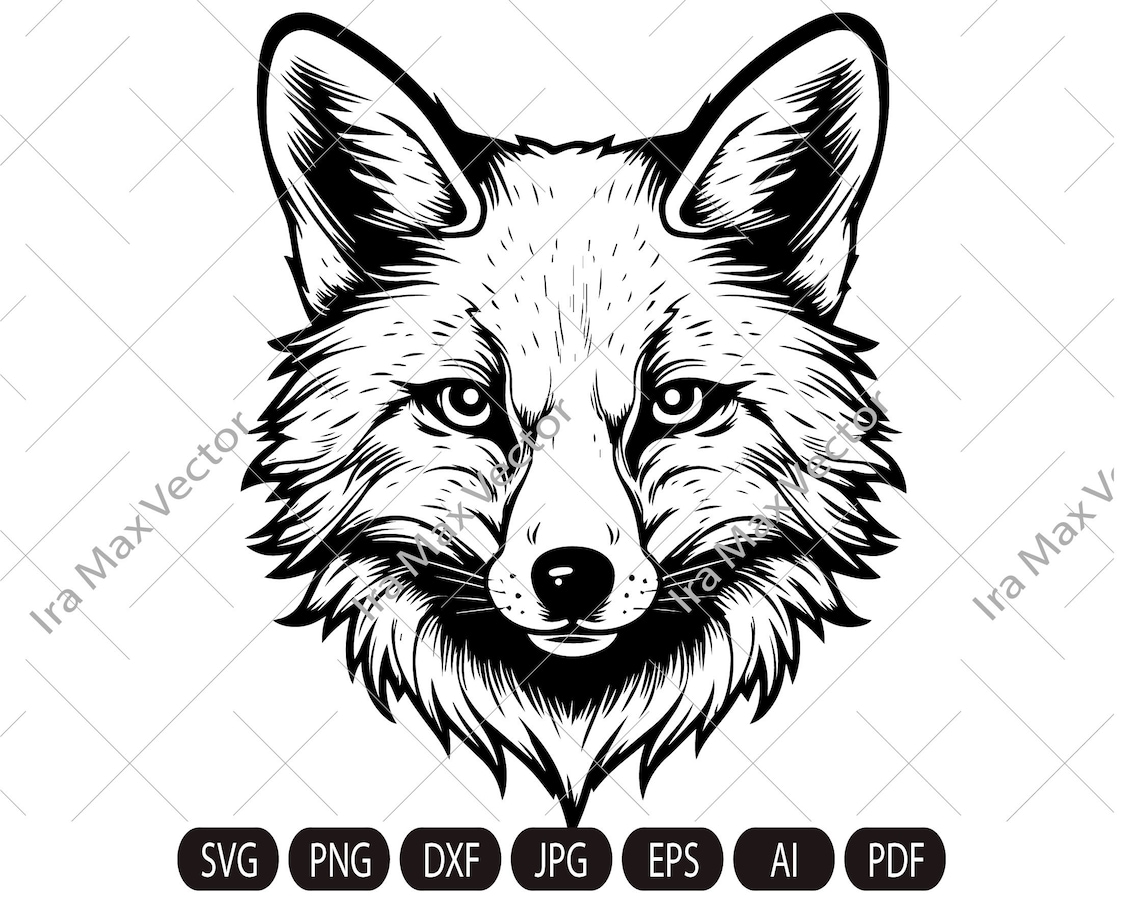 FOX Face Svg / Fox Head Svg / Fox Svg /fox Mascot Svg / Fox - Etsy