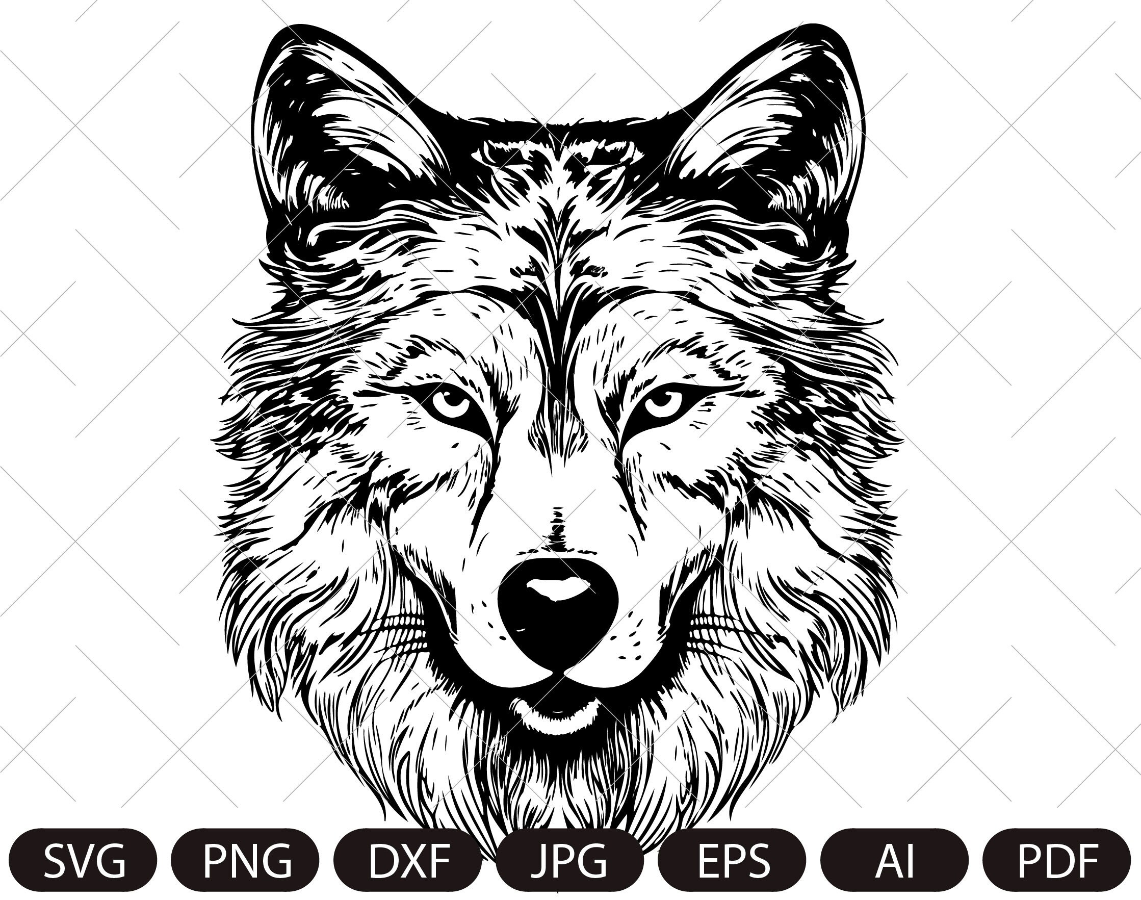 Wolf Face SVG File Wolf Head Svg Wolf Svg Wolf Clipart - Etsy Ireland
