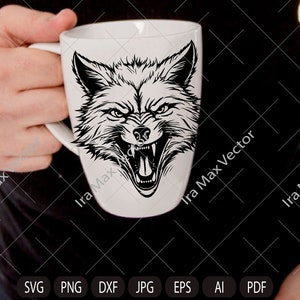 Angry Fox Face Svg / Fox Head Svg / Fox Svg /fox Mascot Svg / Fox ...
