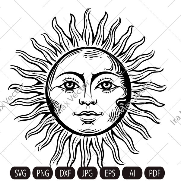 Sun Face - Etsy