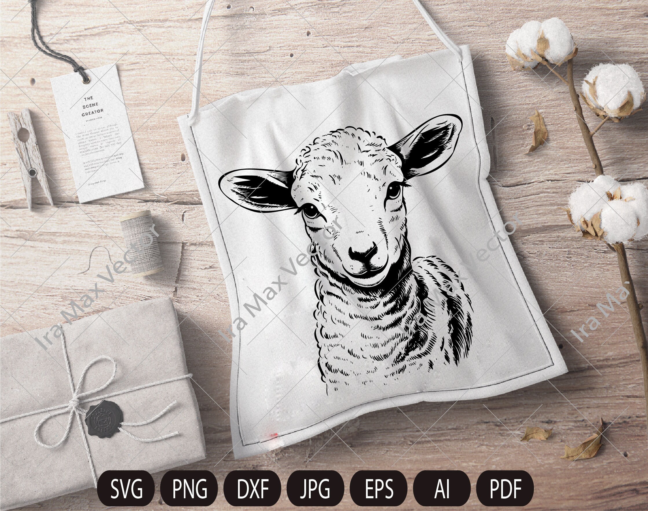 Lamb Svg, Lamb Head Svg, Lamb Face ,sheep Svg, Cute Farm Animal ...