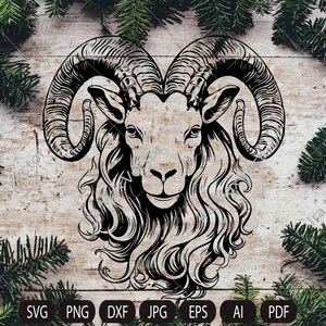 Capricorn SVG, Goat Svg,silhouette Capricorn, Zodiac Sign SVG ...