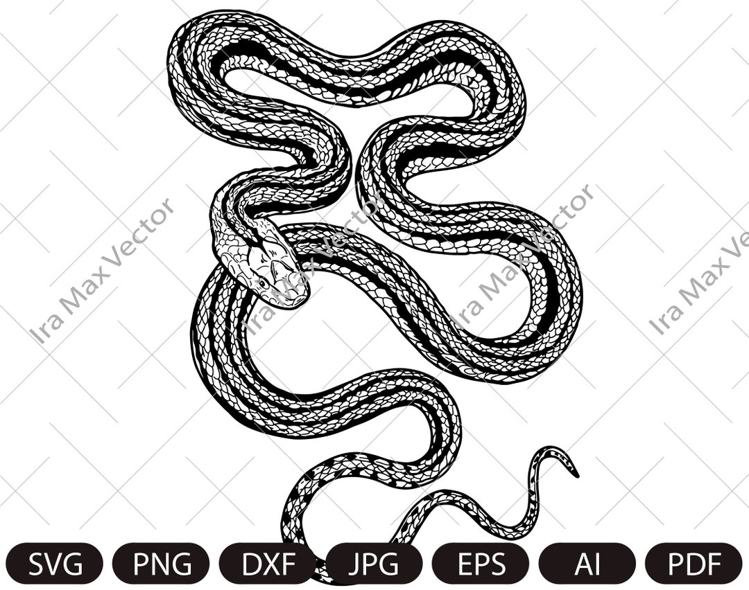 Viper Snake SVG: Stencil Cut File, T-shirt Design (digital Download) - Etsy