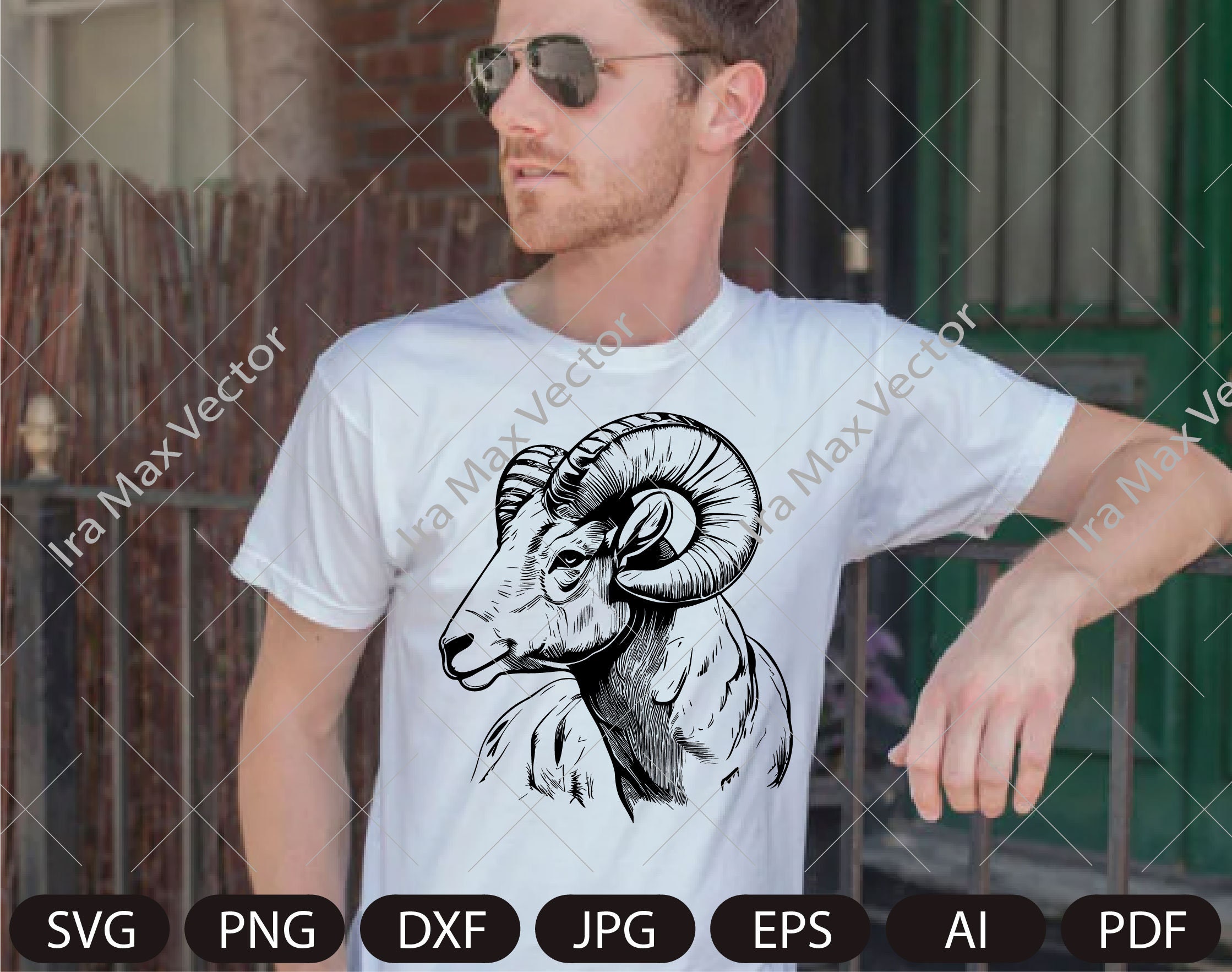 Ram Mascot Svg/ram Head Svg /ram Face /sheep Animal/farm Animal/aries ...