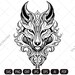 FOX Face Svg /fox Heraldic Svg/fox Coat of Arms/fox Shield/ Fox Head ...