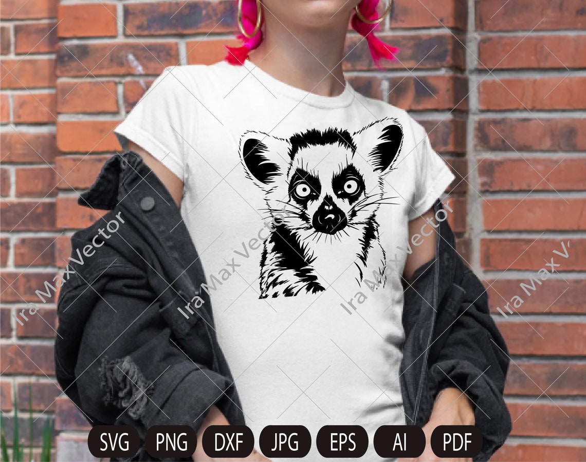 Lemur SVG Lemur Clipart Hand Drawn Lemur Vector - Etsy
