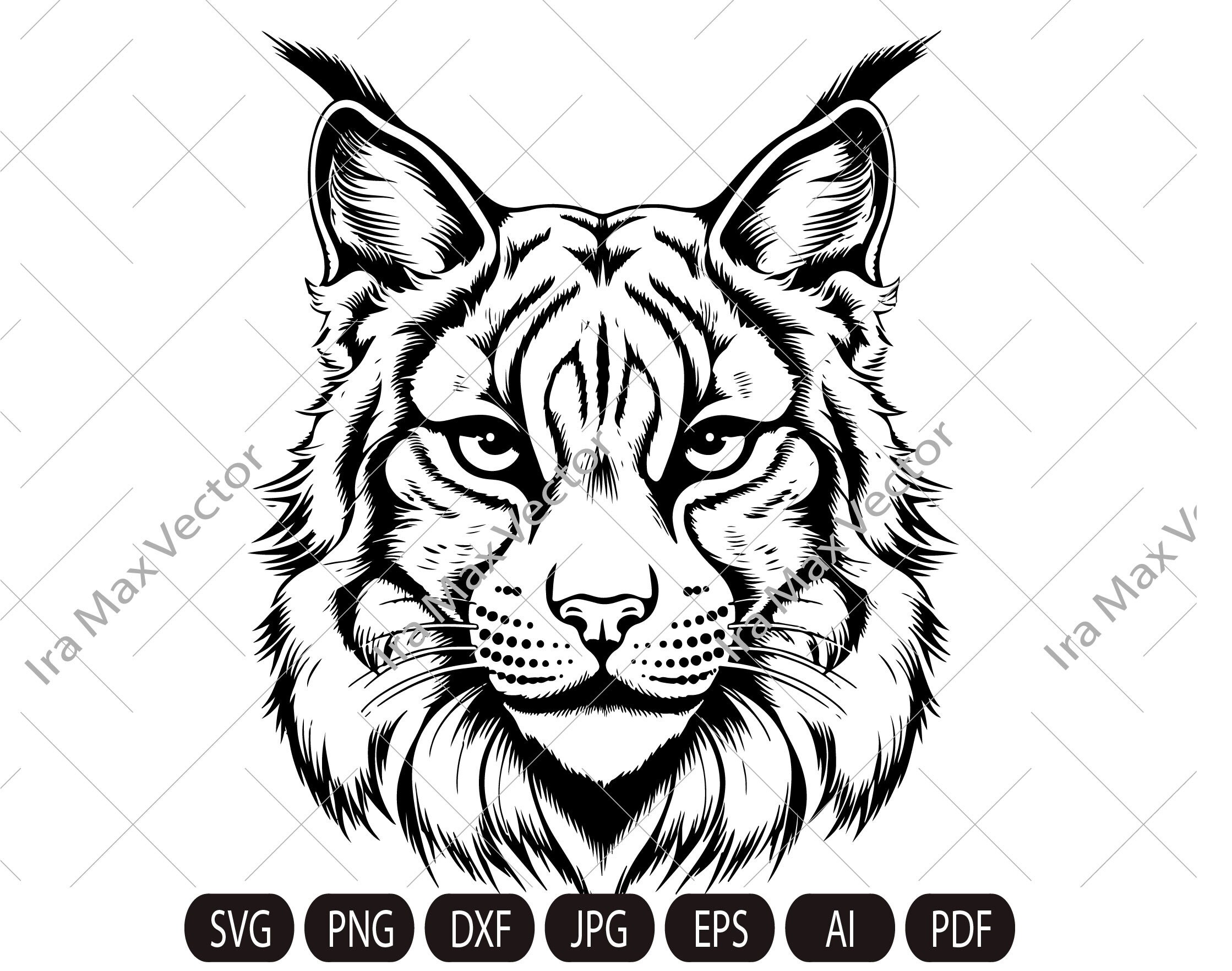 Lynx Svg Lynx Clipart Lynx Png Lynx Head Lynx Cut Files - Etsy Canada