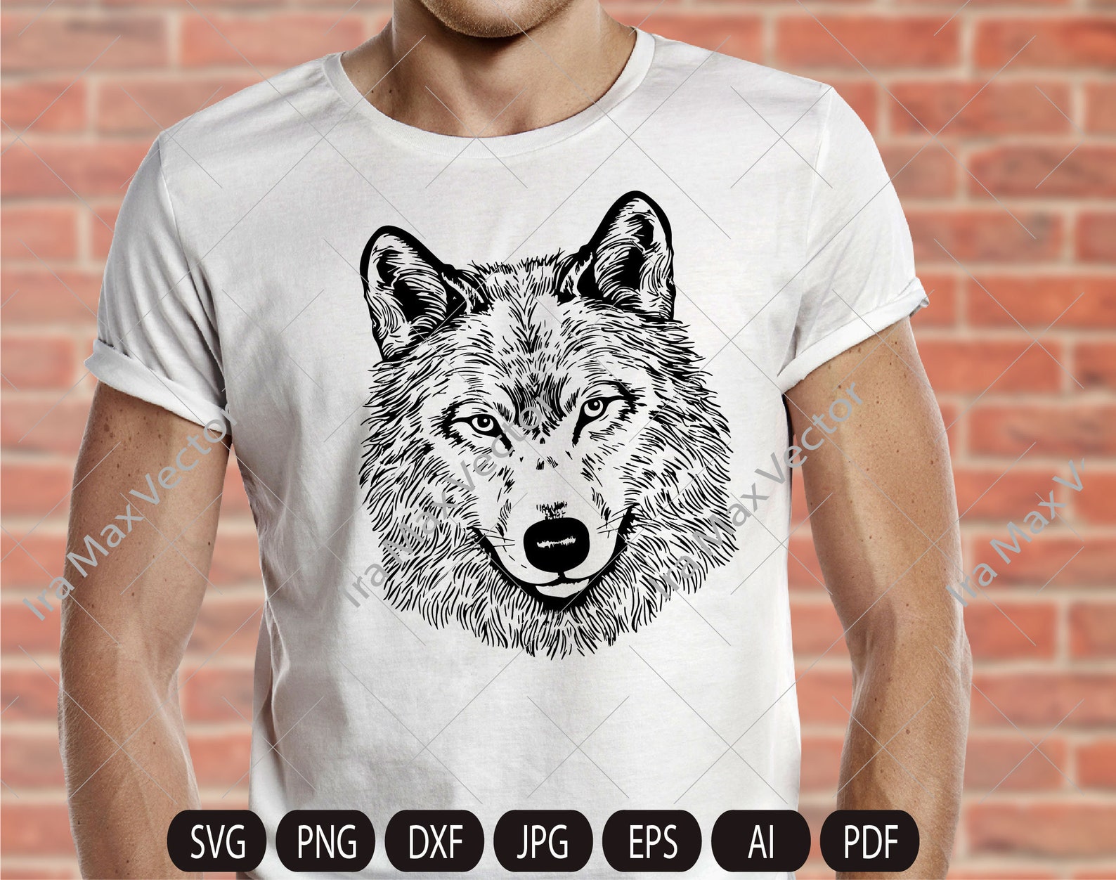 Wolf Face SVG File wolf Head Svg Wolf Svg Wolf Clipart - Etsy