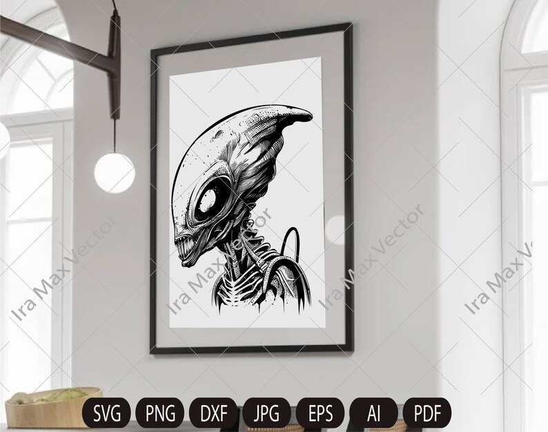 Alien Svg Cute Alien Svg File Alien Designs Alienİmage - Etsy