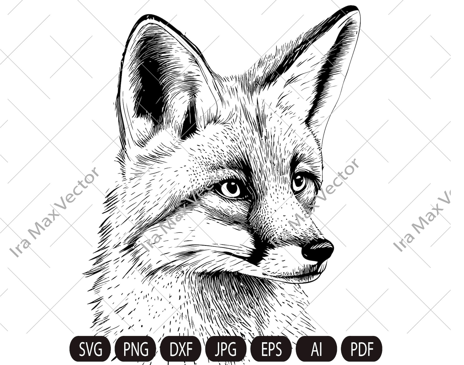 FOX Face Svg / Fox Head Svg / Fox Svg /fox Mascot Svg / Fox - Etsy