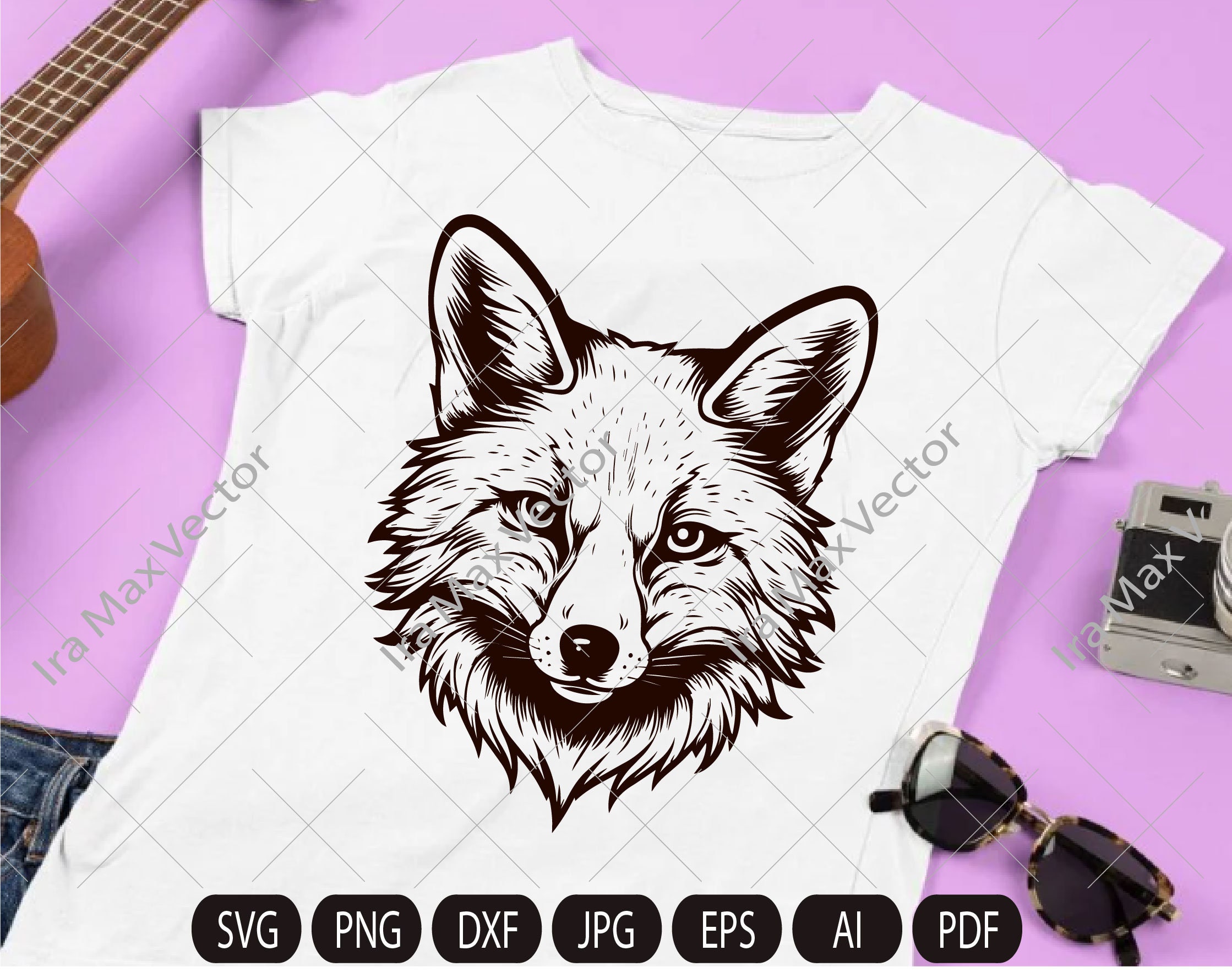 FOX Face Svg / Fox Head Svg / Fox Svg /fox Mascot Svg / Fox - Etsy