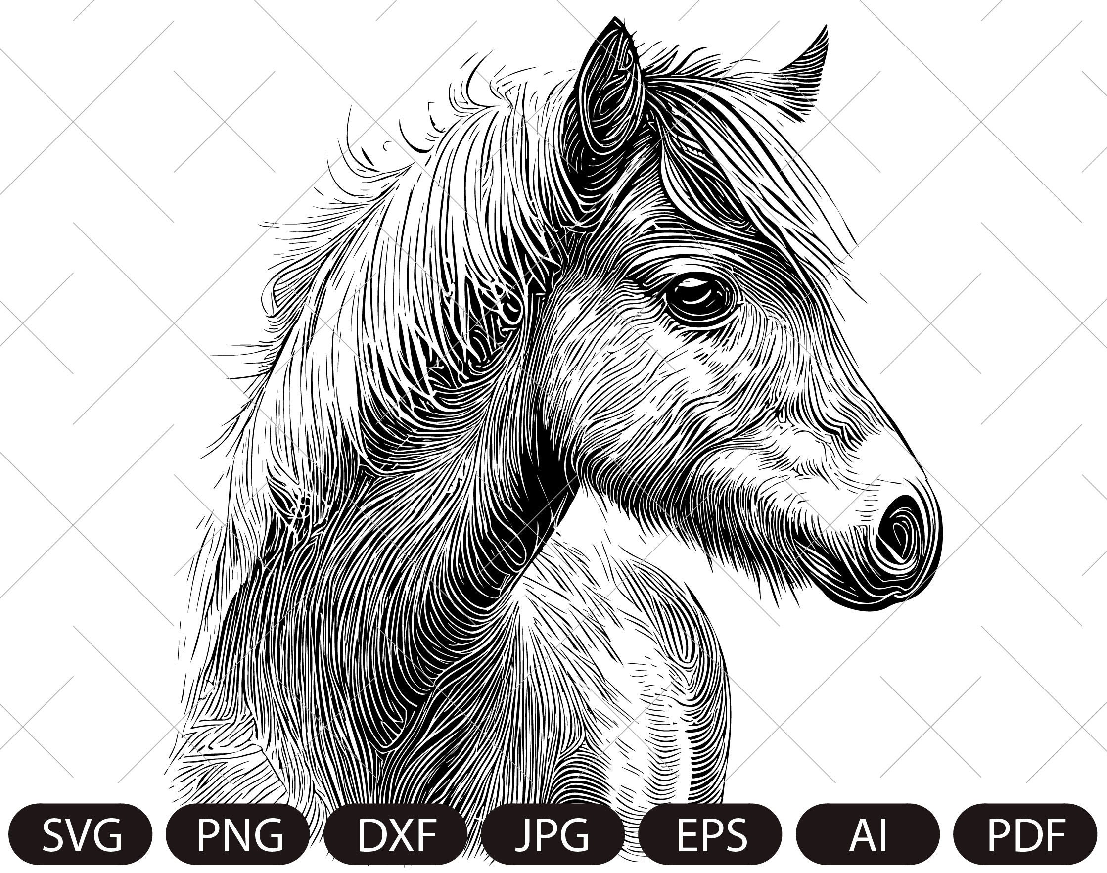Beautiful Horse Svg file for Cricut Horse SVG Horse Head - Etsy Singapore