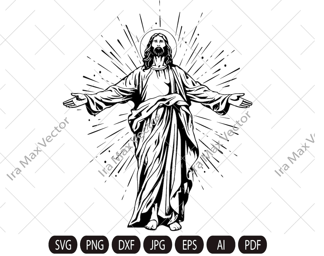 Jesus SVG, Jesus Svg, Jesus Risen, Christian SVG Image, Christian SVG ...