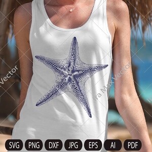 Starfish SVG, Starfish Detailed, Sea Animal SVG, Aquatic SVG, Sea Svg ...