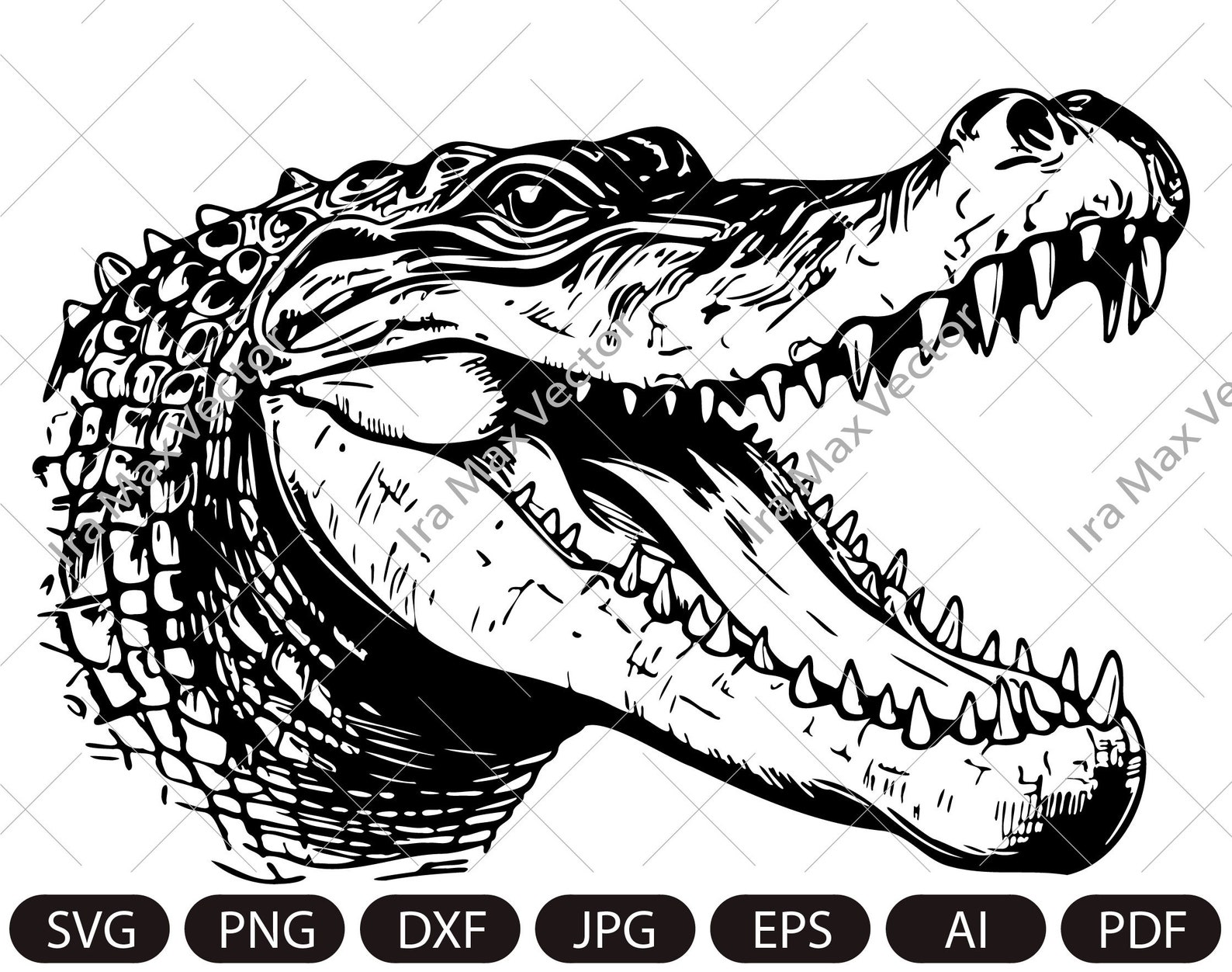 Crocodile SVG Alligator Svg Crocodile Clipart Crocodile - Etsy