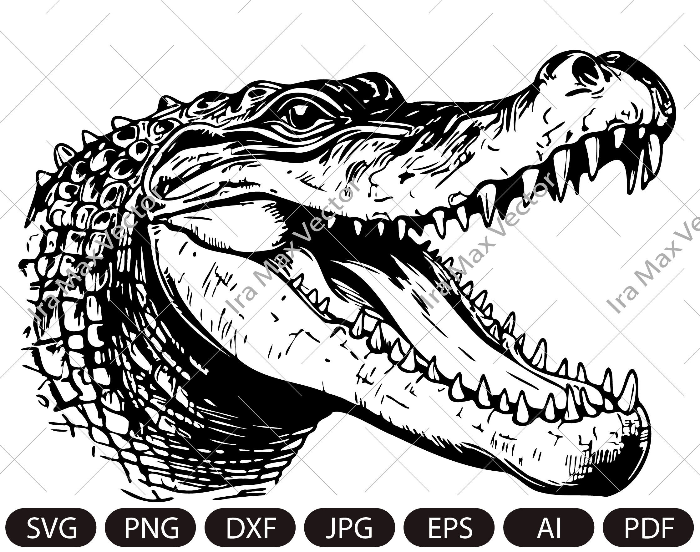 Clipart Alligator Head