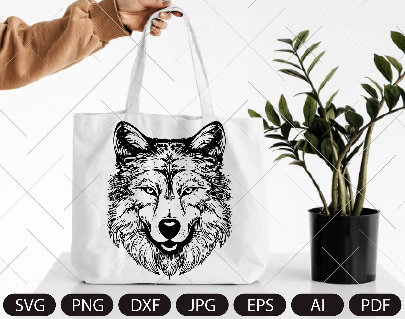 Wolf Face SVG File Wolf Head Svg Wolf Svg Wolf Clipart - Etsy