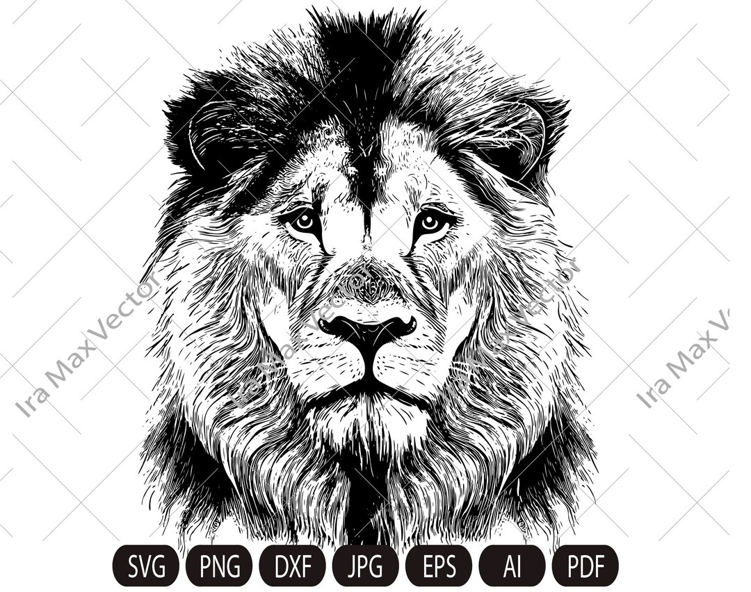 Lion Face Svg, Lion Head Svg, Lion Svg, Lion King Svg, Lion Mascot Svg ...