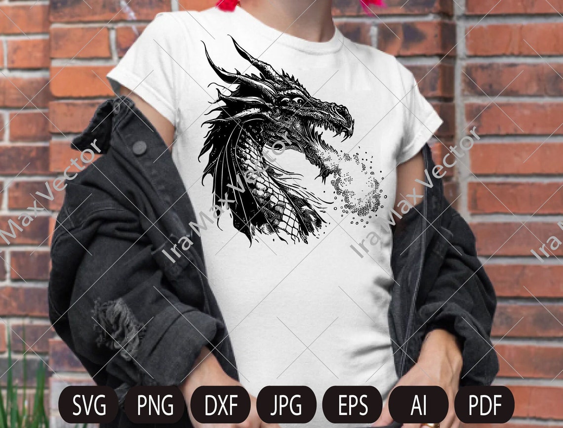 Dragon Svg Fire Breathing Dragon Dragon Head SVG Dragon - Etsy