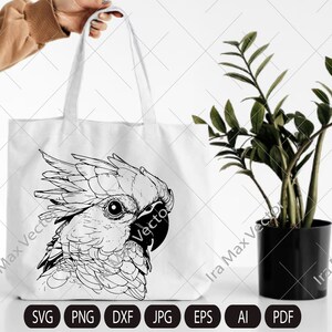 Cockatoo Svg File, Cockatoo Head, Cockatoo Parrot, Cockatoo Cut File ...