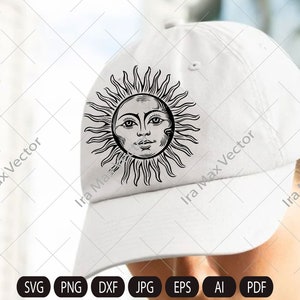 SUN FACE Svg,sun Printable, Sun Vector, Sun Silhouette, Svg Cut Files ...