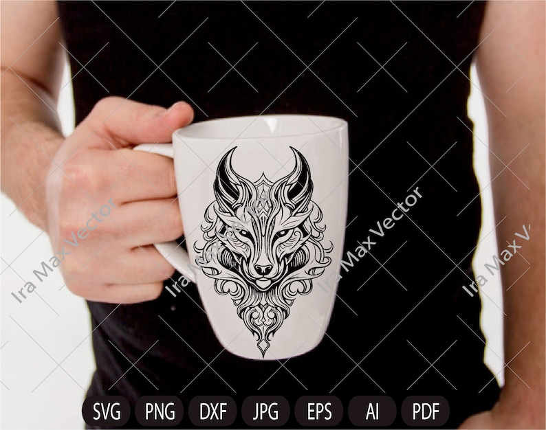 FOX Face Svg /fox Heraldic Svg/fox Coat of Arms/fox Shield/ Fox Head ...