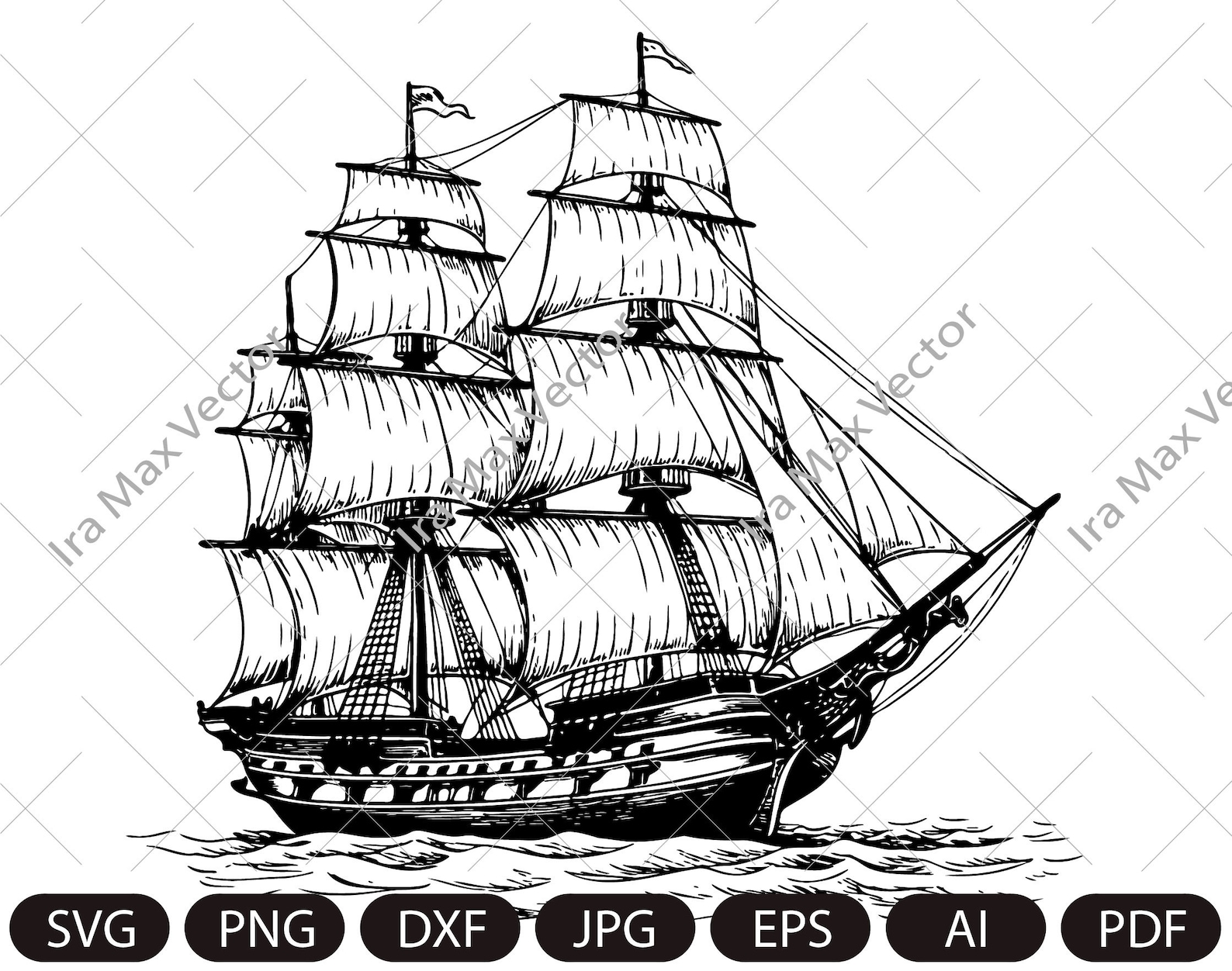 Pirate Ship Svg Ship Svg Sail Boat Svg Pirate Ship Clipart - Etsy UK