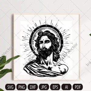 Jesus SVG, Jesus Svg, Jesus Risen, Christian SVG Image, Jesus Face SVG ...