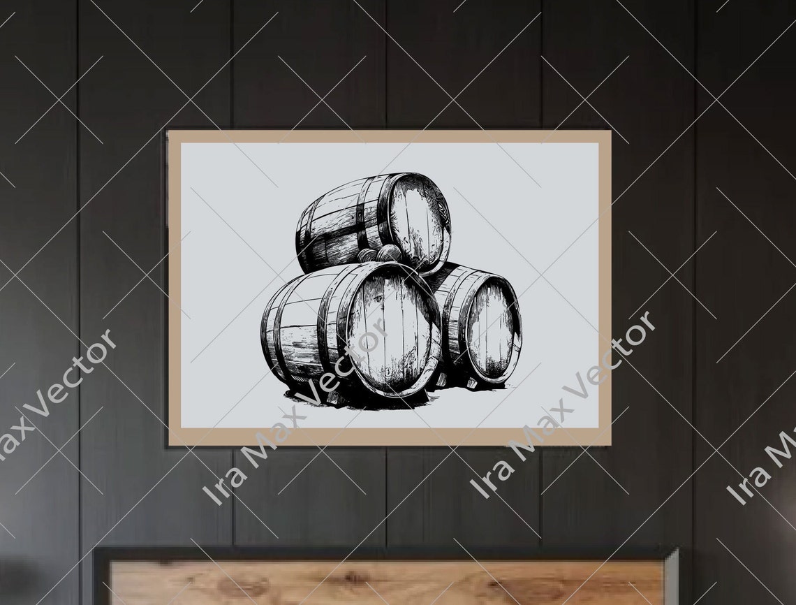 Barrels Svg, Wooden Barrel Svg, Wine Barrels Svg, Vintage Barrels ...