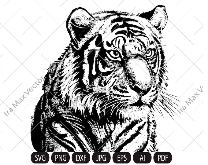 Tiger Svg, Roaring Tiger Svg, Tiger Head Svg, Tiger for Shirts ...