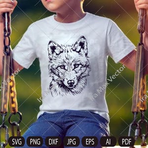 Wolf Cub Face SVG File ,little Wolf Svg , Wolf Svg , Wolf Clipart ...