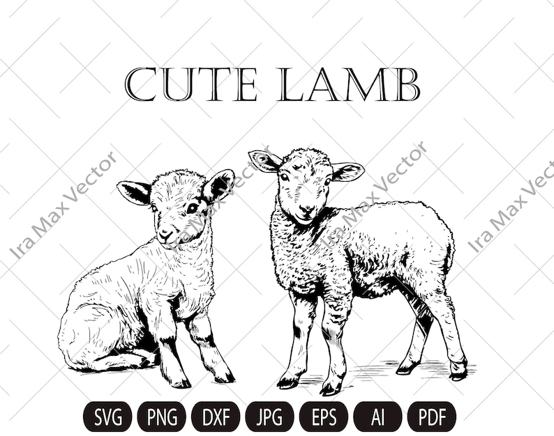 Lamb Svg, Sheep Svg, Cute Farm Animal, Livestock,farm Life, Lamb ...