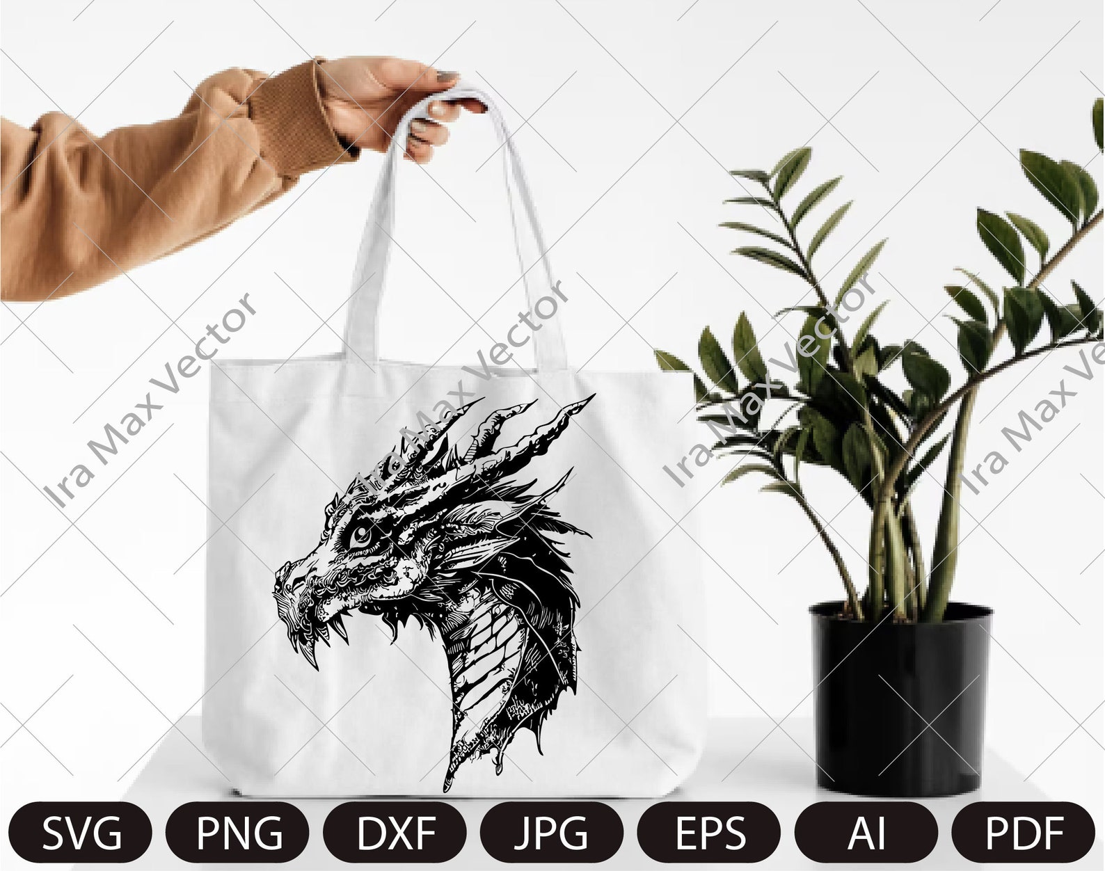 Dragon Face Svg, Dragon Portrait Svg, Dragon Head Svg, Dragon Vector ...