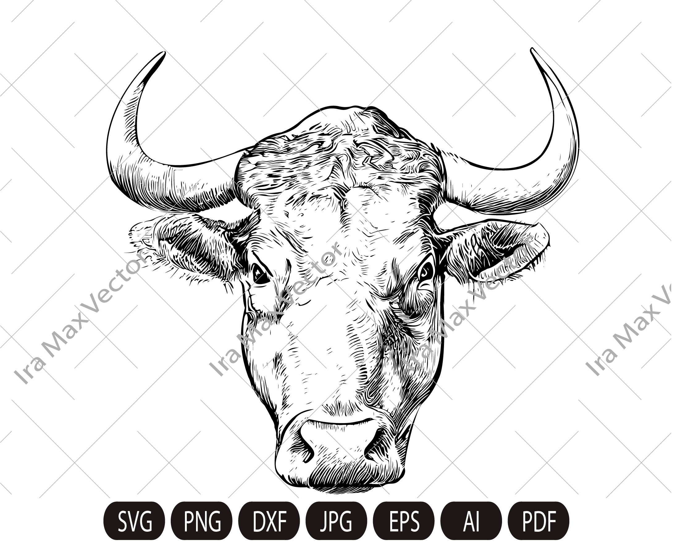 Bull Svg Bull Head Svg Bull Svg Rodeo Svg Bull Face Svg - Etsy