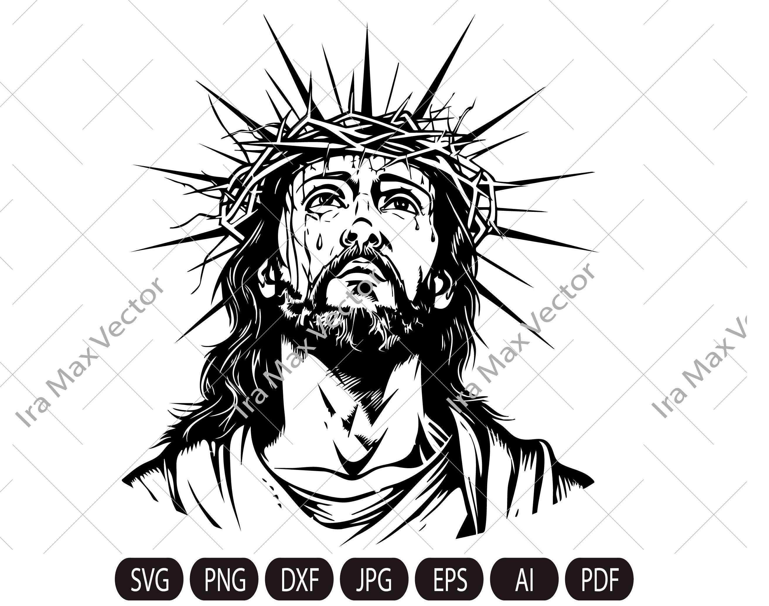 Jesus SVG: Christian Faith Graphic - Bible Scripture Cut File - Etsy