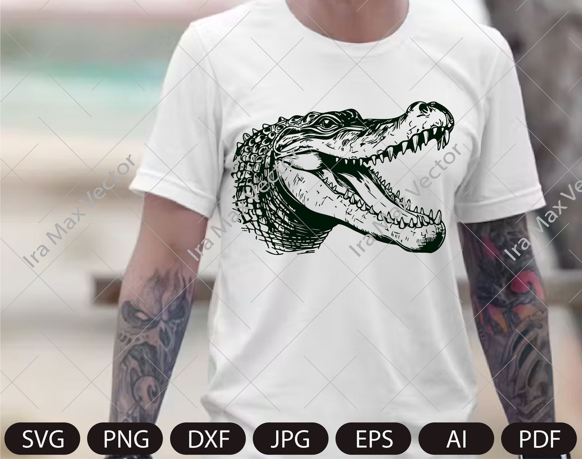 Crocodile SVG Alligator Svg Crocodile Clipart Crocodile - Etsy