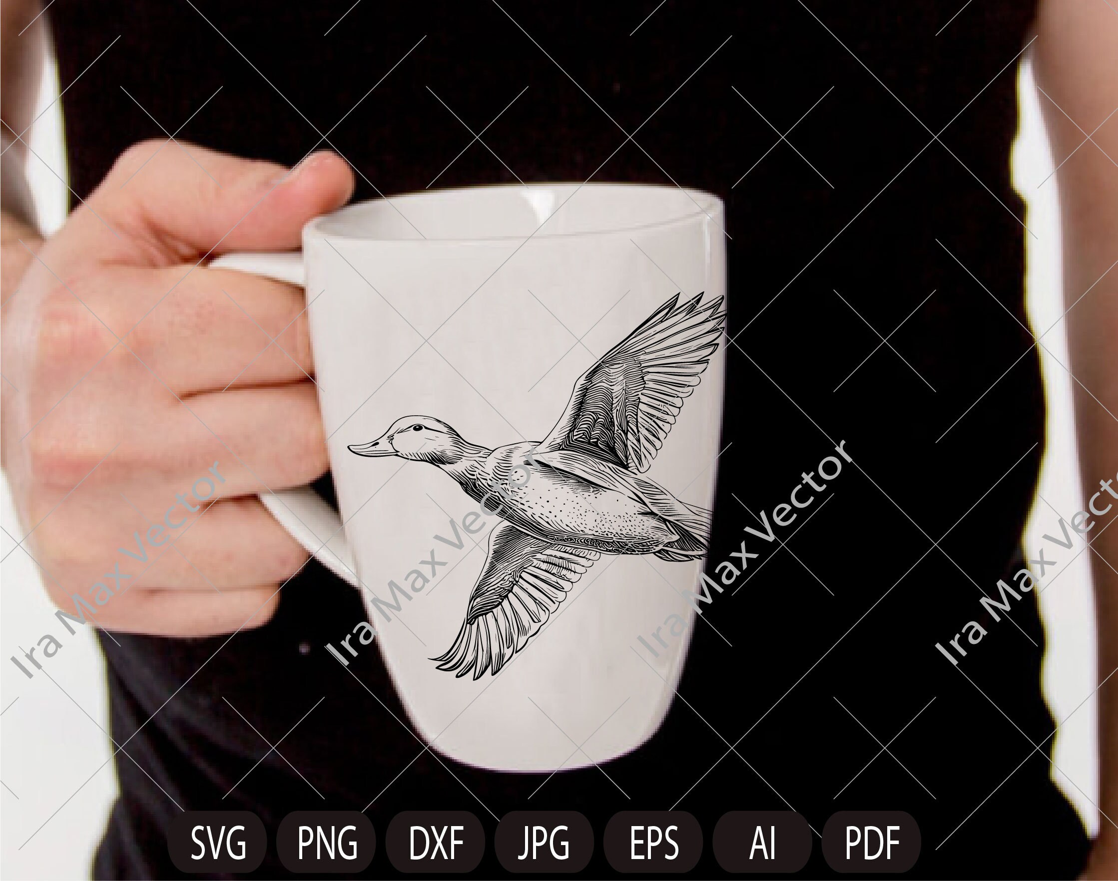 Pato Svg Pato volando svg Clipart de pato Pato Png Cabeza - Etsy México