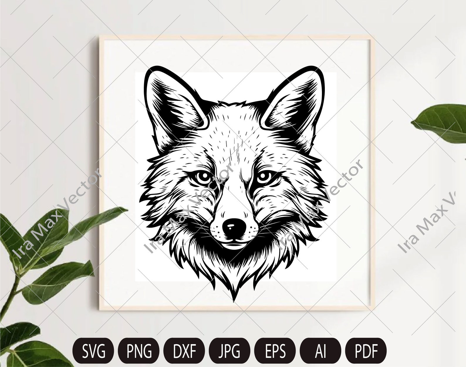 FOX Face Svg / Fox Head Svg / Fox Svg /fox Mascot Svg / Fox - Etsy