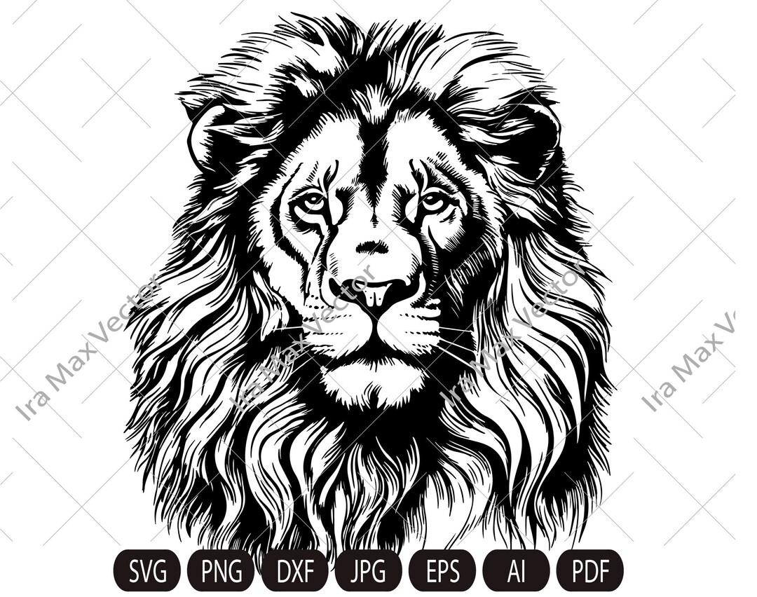 Lion Face Svg, Lion Head Svg, Lion Svg, Lion King Svg, Lion Mascot Svg ...