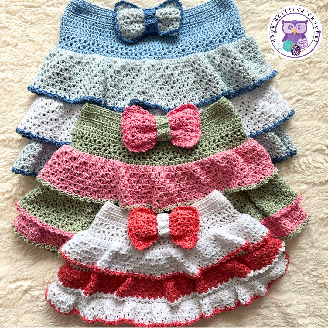 Girls Summer Skirt Set Crochet Pattern, Size 2 to 6 Yrs - Etsy