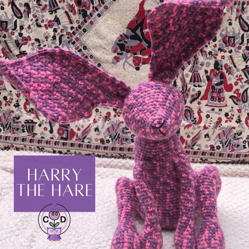 Crochet Pattern PDF Download Hare & Rabbit Pattern - Etsy
