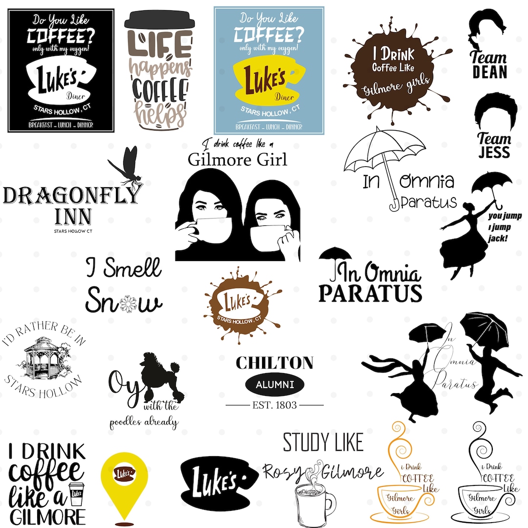 Gilmore Girl Svg Rory Svg Lukes Diner Gilmore Girl - Etsy