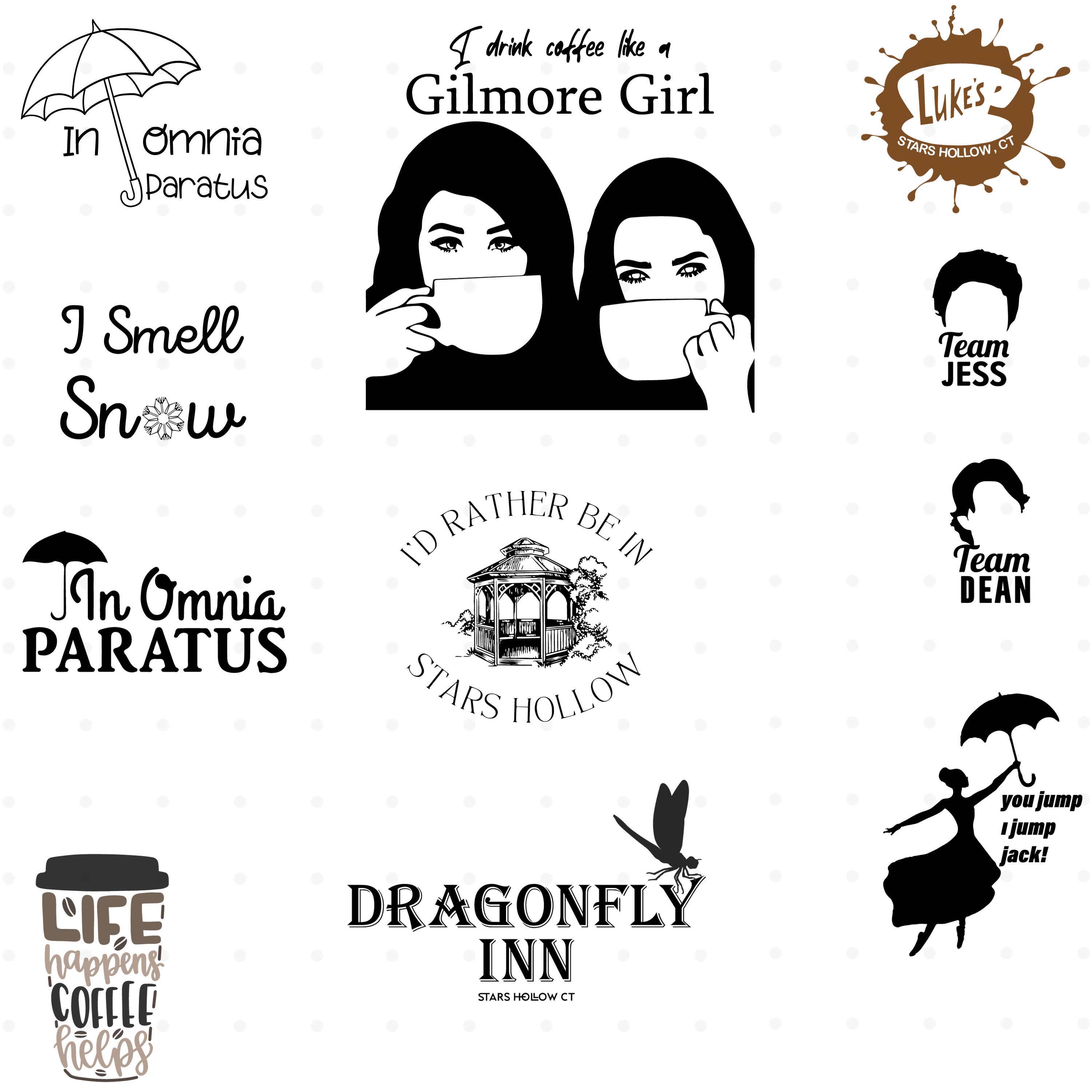 Gilmore Girl Svg Rory Svg Lukes Diner Gilmore Girl - Etsy