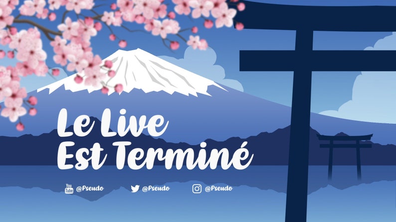 Japan - Animated Stream Package Twitch | Overlays, Screens, Panels ...