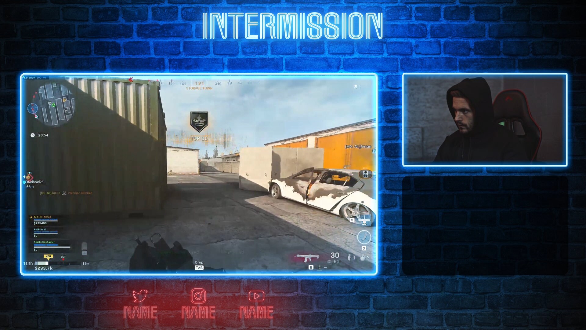 Neon Street - Animated Stream Pack Twitch | Overlays, Screens, Panels ...