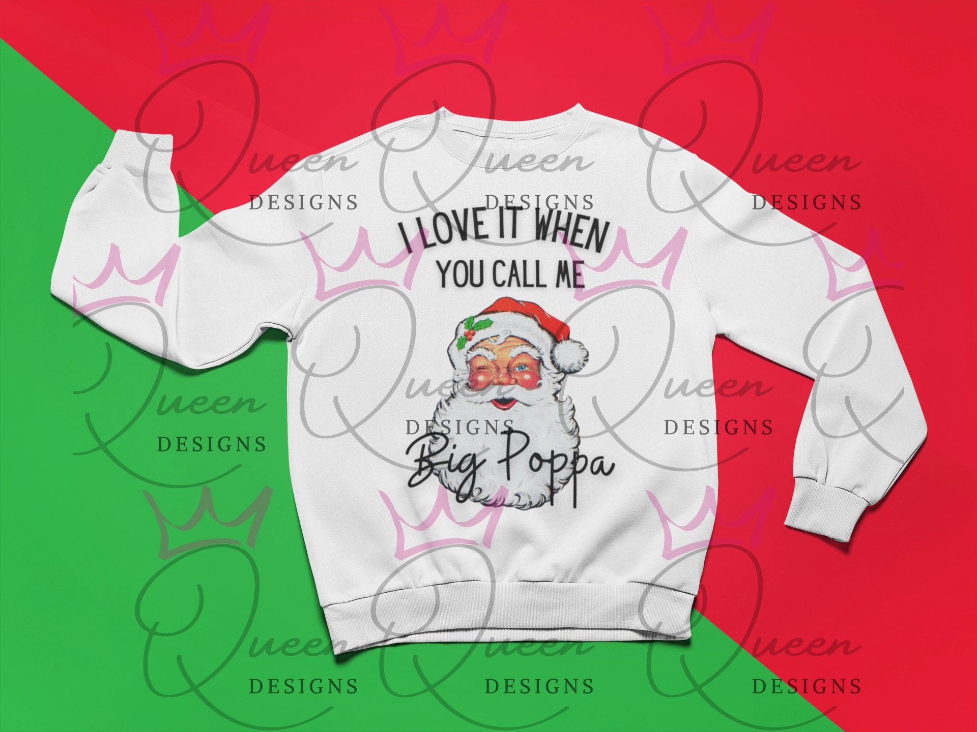 I Love It When You Call Me Big Poppa Santa Head T Shirt - Etsy